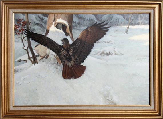 Marcel Bordei | NARROW ESCAPE (EAGLE AND RABBIT) (2000) | MutualArt