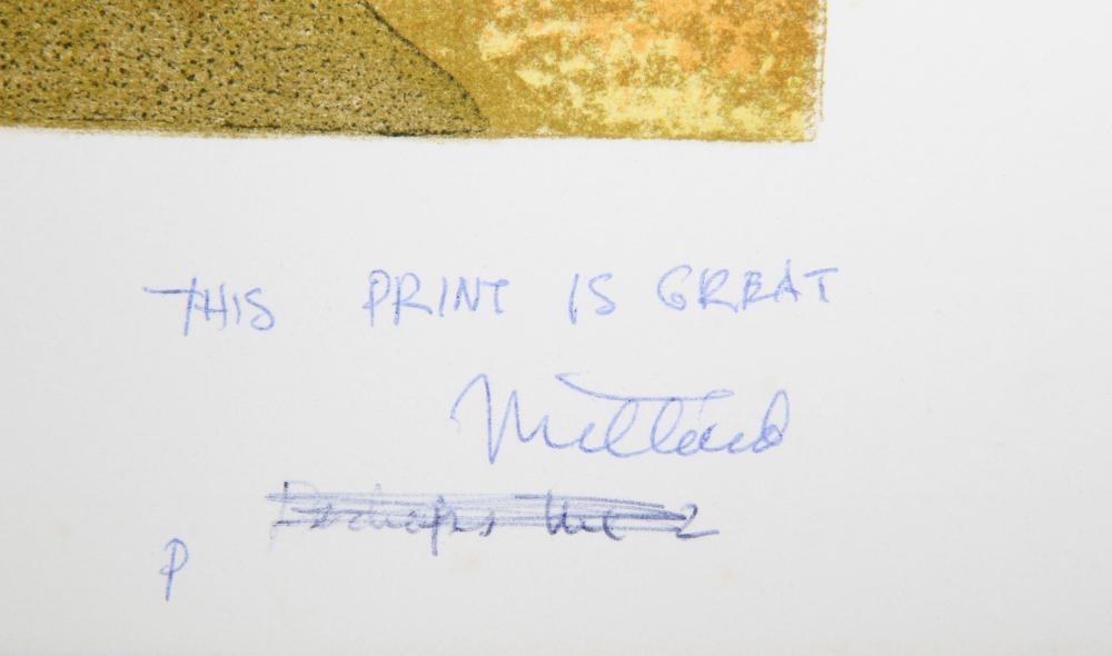 Millard Sheets | TWO HORSES (Circa 1977) | MutualArt