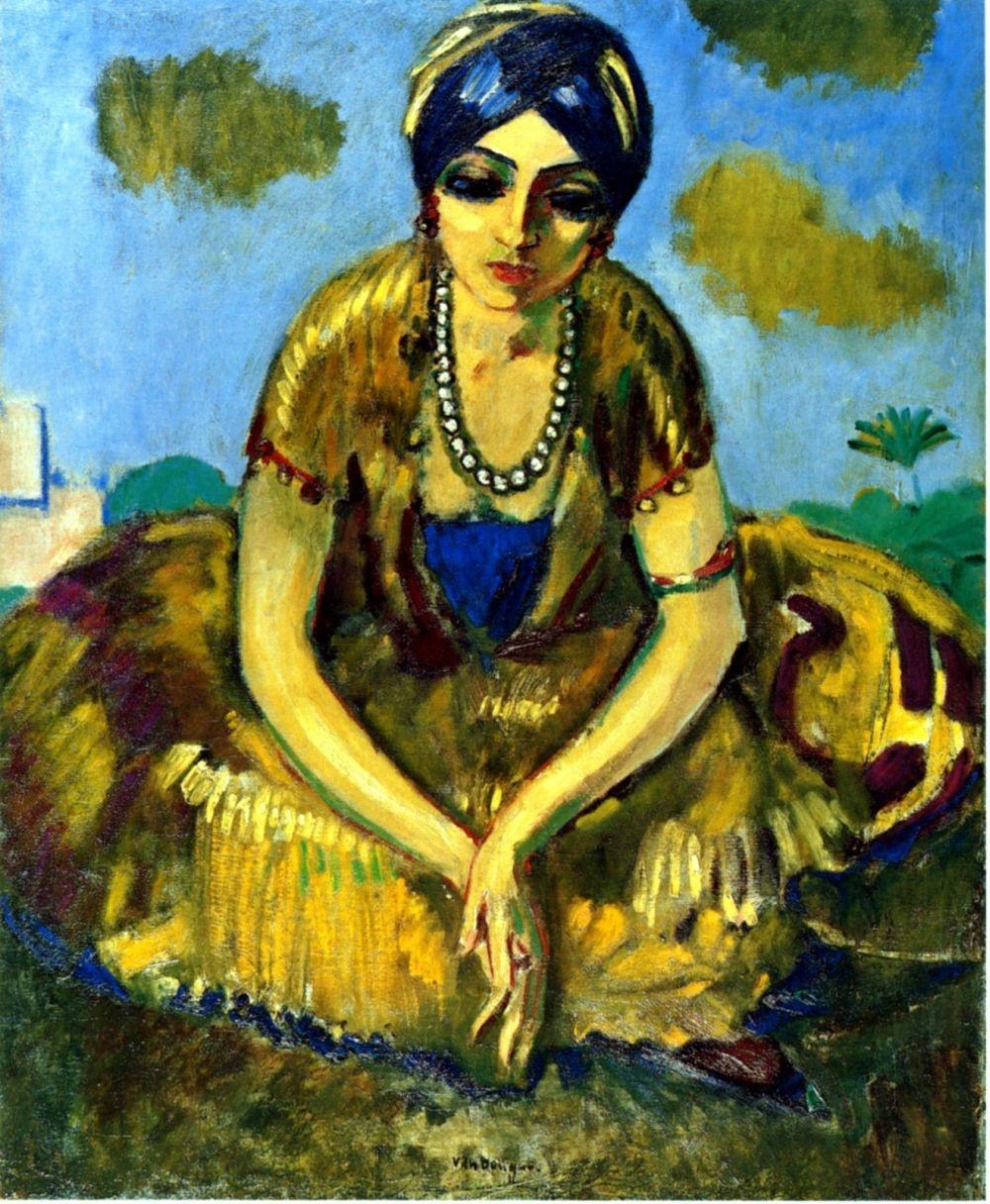 Kees van Dongen | Egipcia con perlas | MutualArt