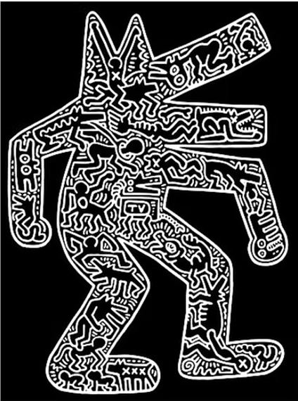Keith Haring | Dog (1985) | MutualArt
