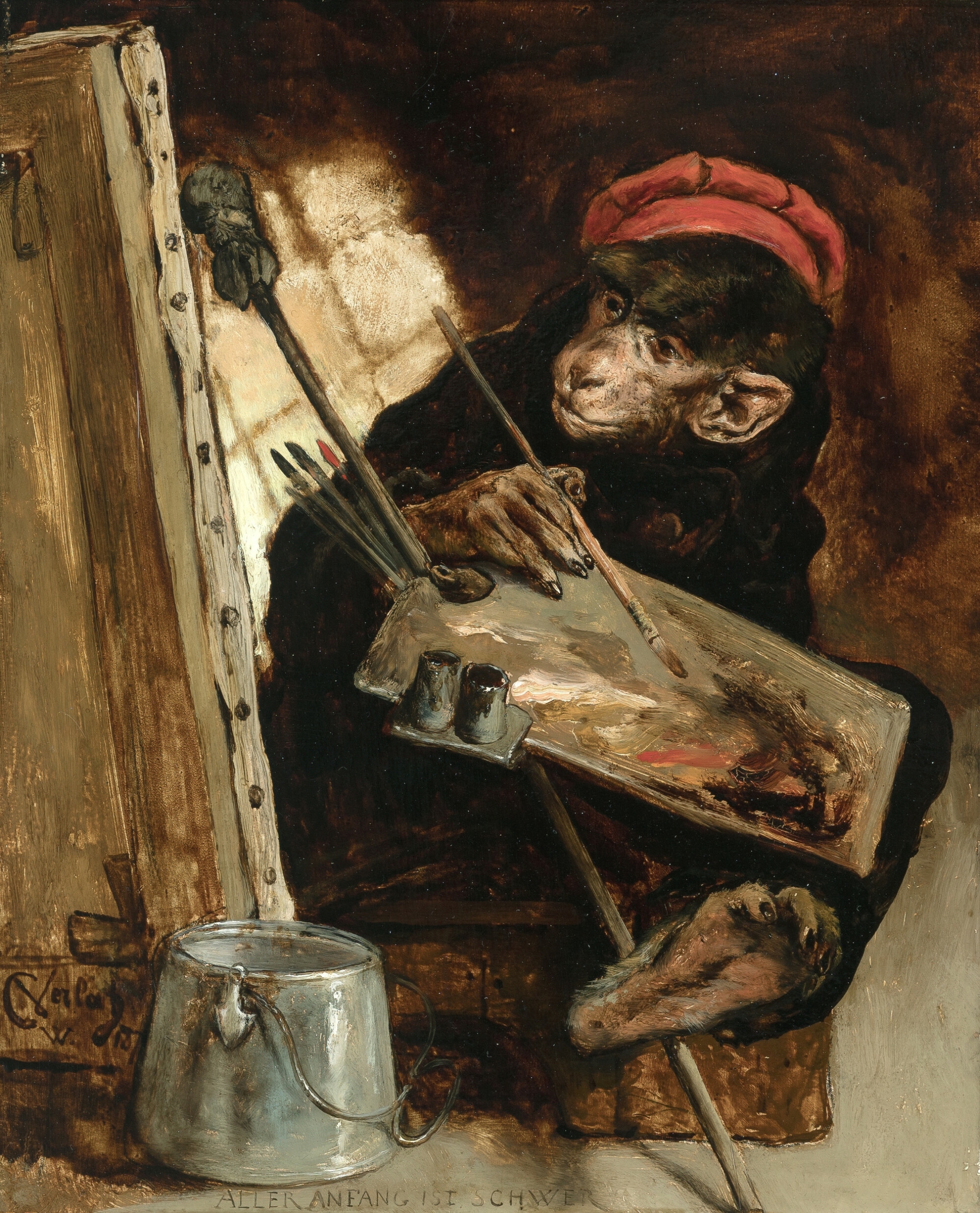 Charles Michel Maria Verlat | Aller Anfang ist schwer (1871 (1871 ...