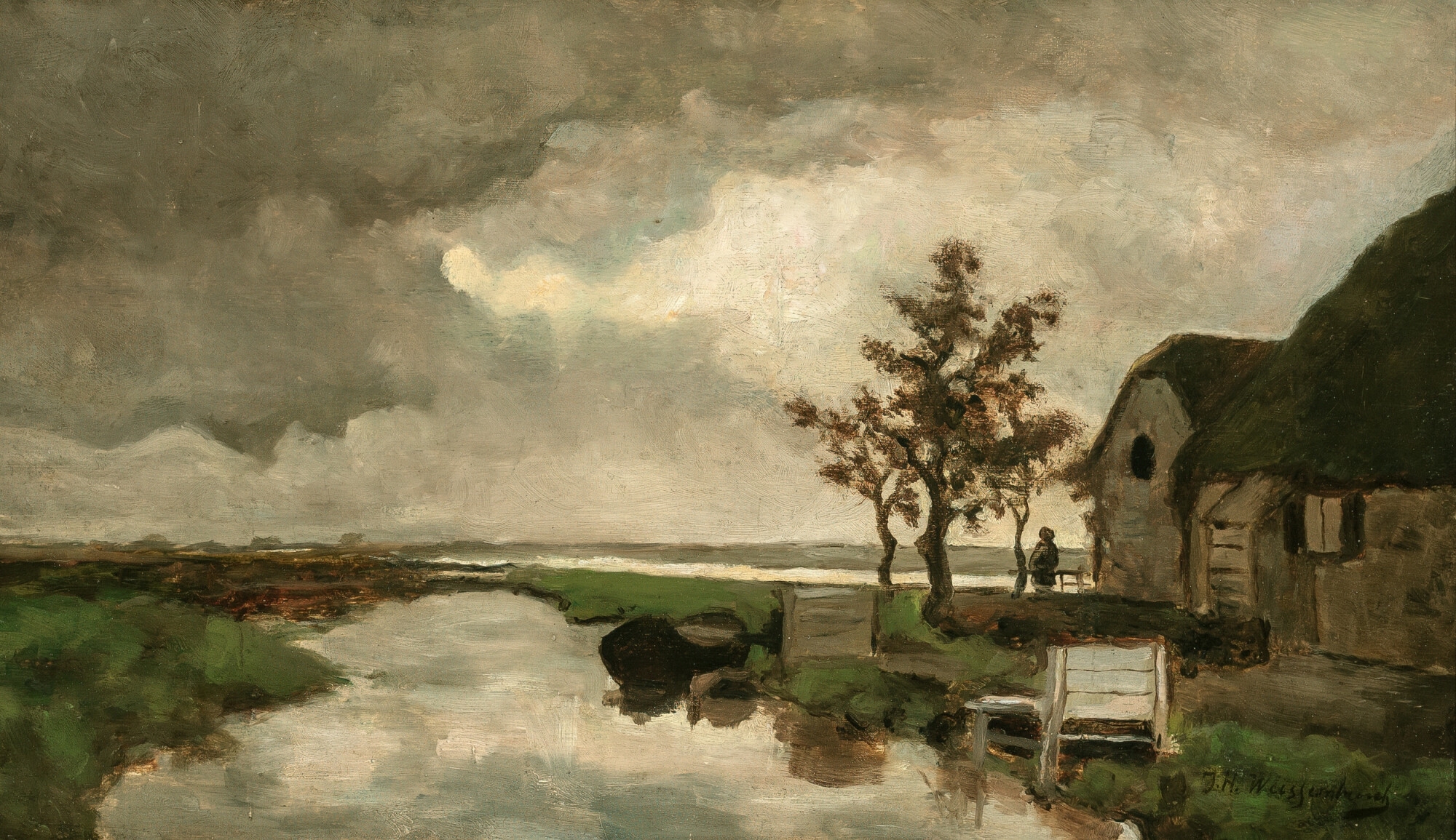 Johan Hendrik Weissenbruch | View of a countryroad | MutualArt