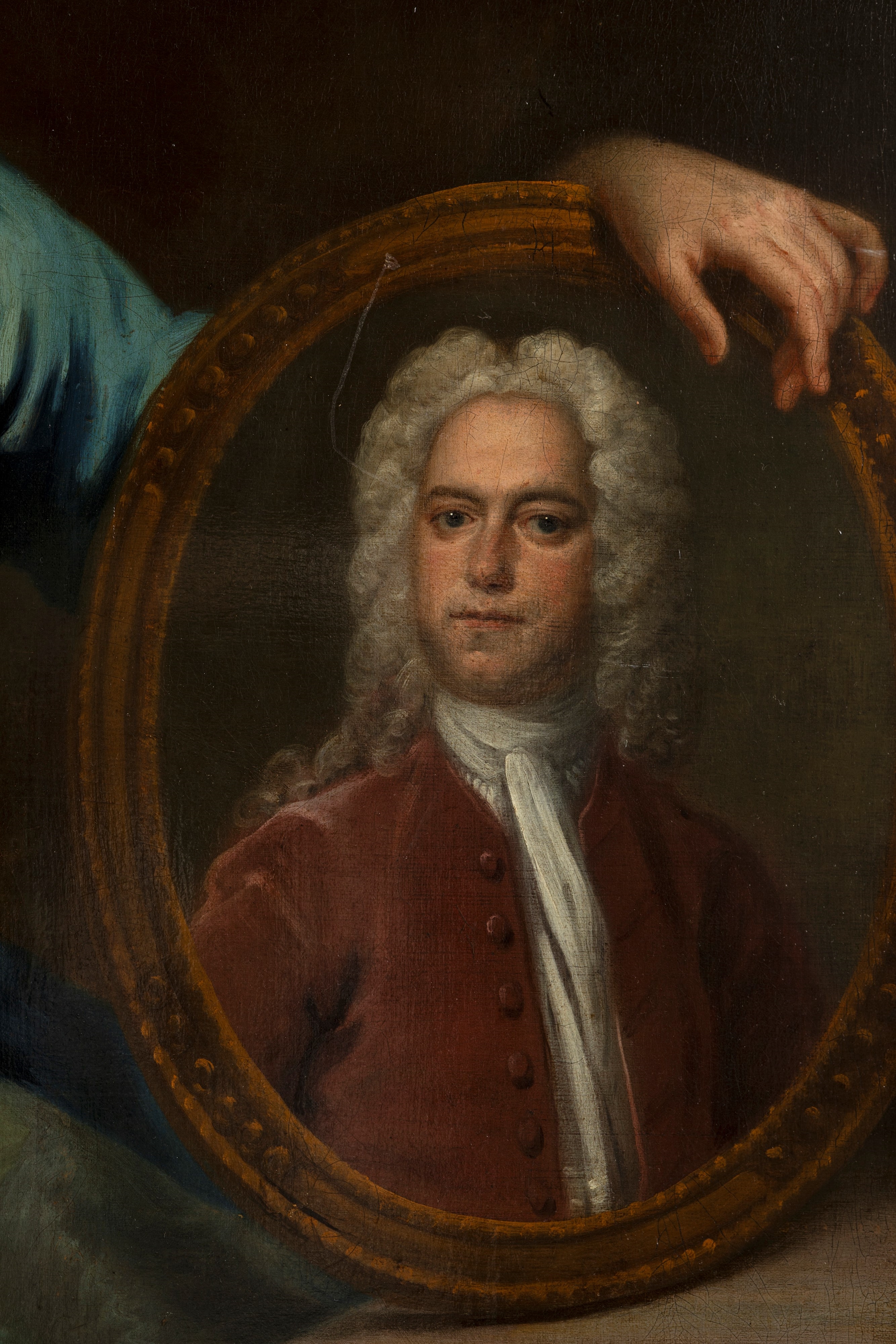 British School, 18th Century | Portrait of Lady Frederick with painting ...
