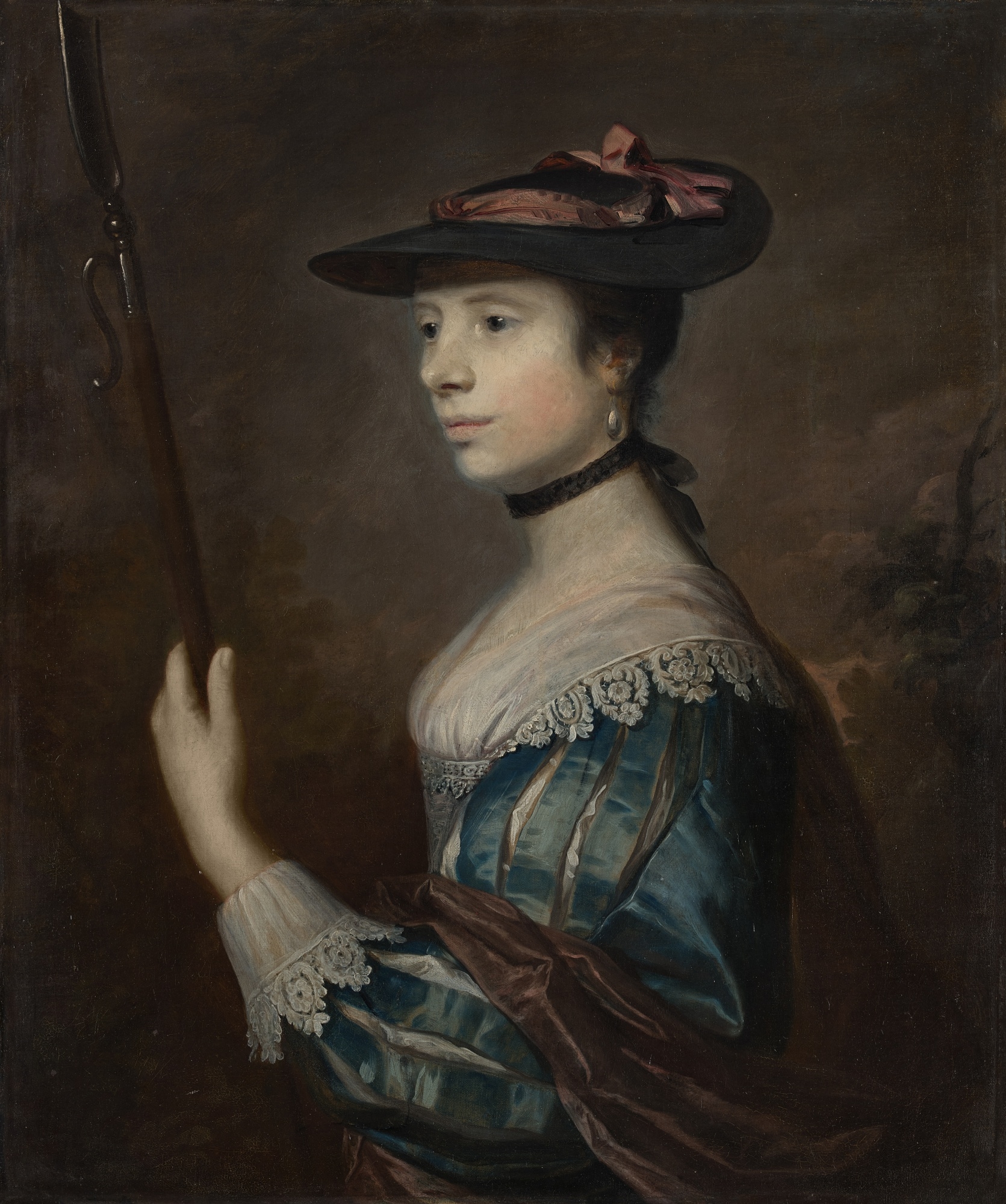 Sir Joshua Reynolds | Portrait of Anne Sneyd as a Shepherdess | MutualArt