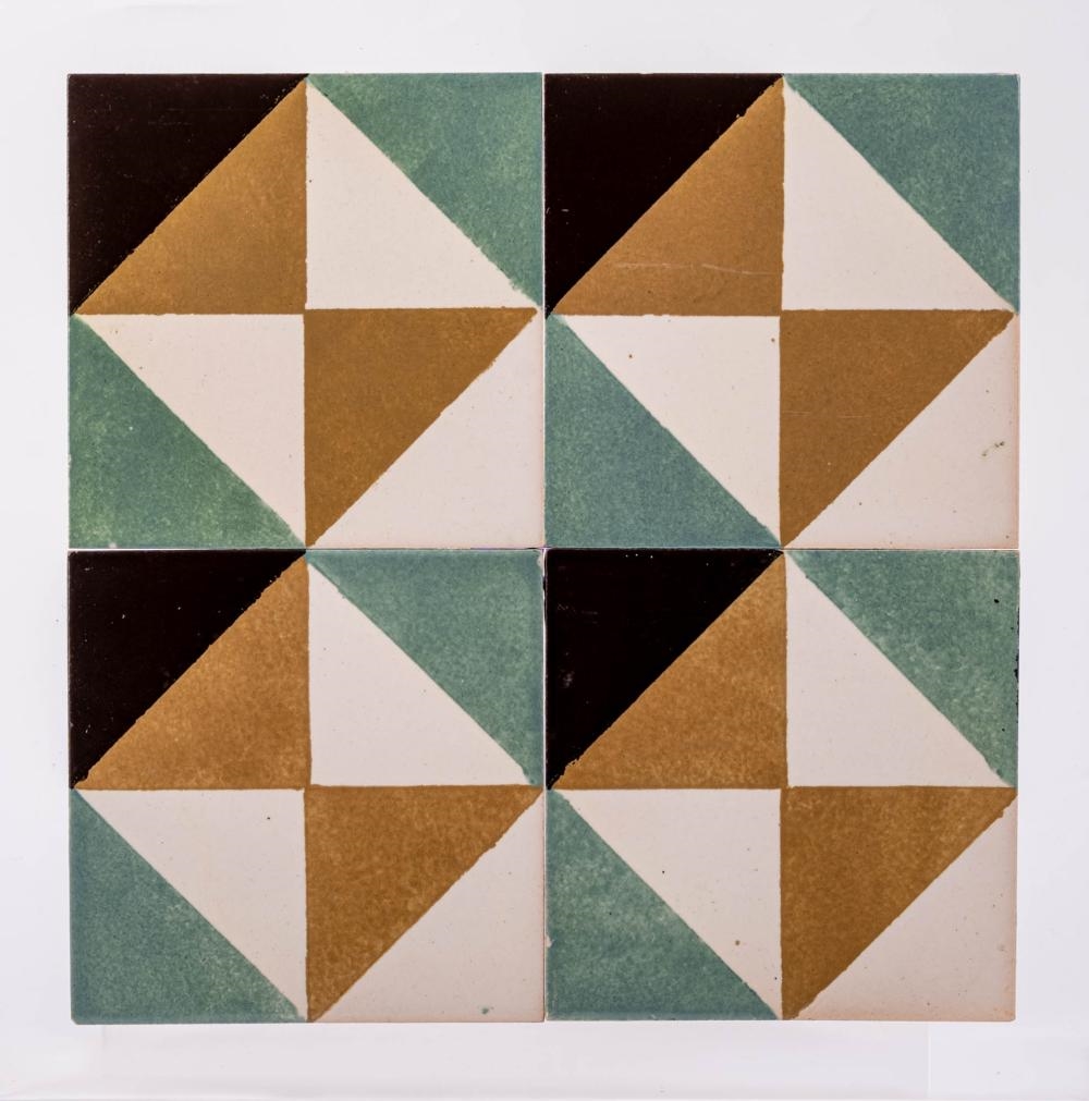 Maria Keil | Painel com 4 azulejos em cerâmica Viúva de Lamego, segundo ...