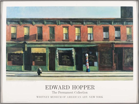 Edward Hopper | Cartaz publicitário do Whitney Museum of American Art ...