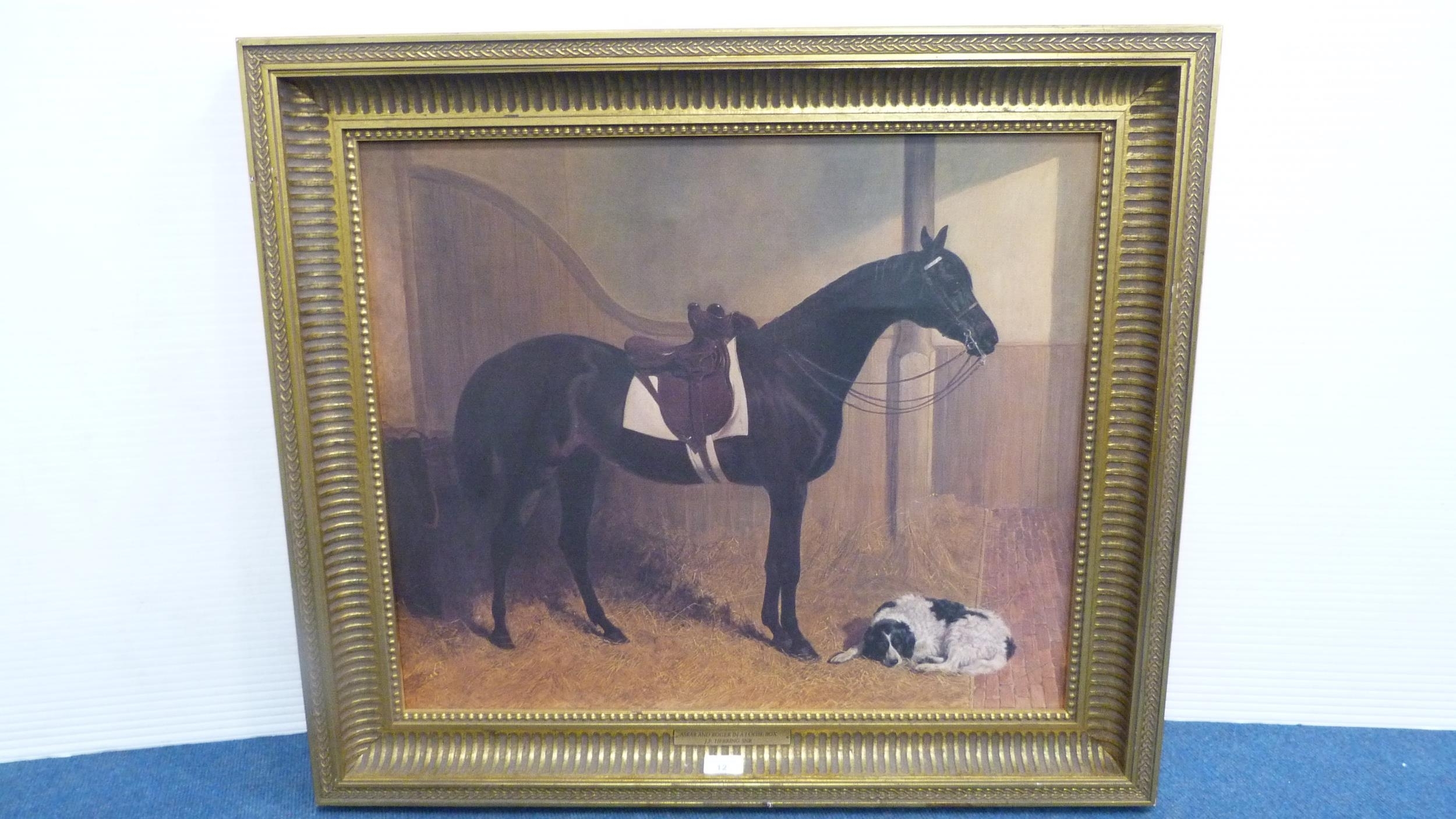 John Frederick Herring Sr. | Askar and Roger in a Loose Box | MutualArt