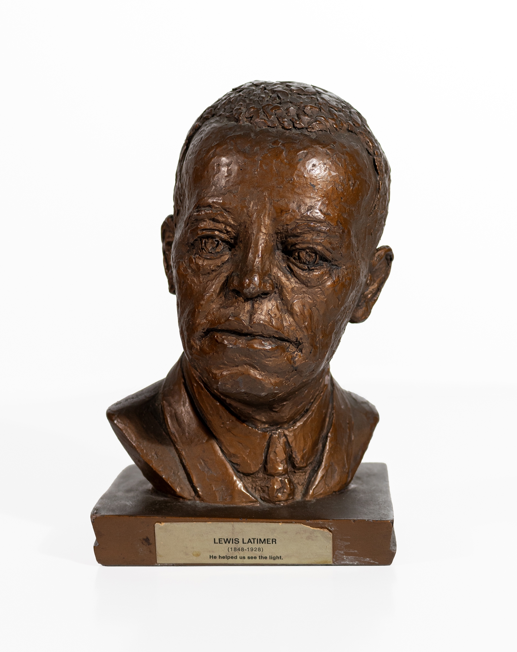 Inge Hardison | Portrait Bust of Lewis Latimer, He Helped Us See the ...