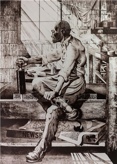 Ron Adams | Profile in Blue (1988) | MutualArt