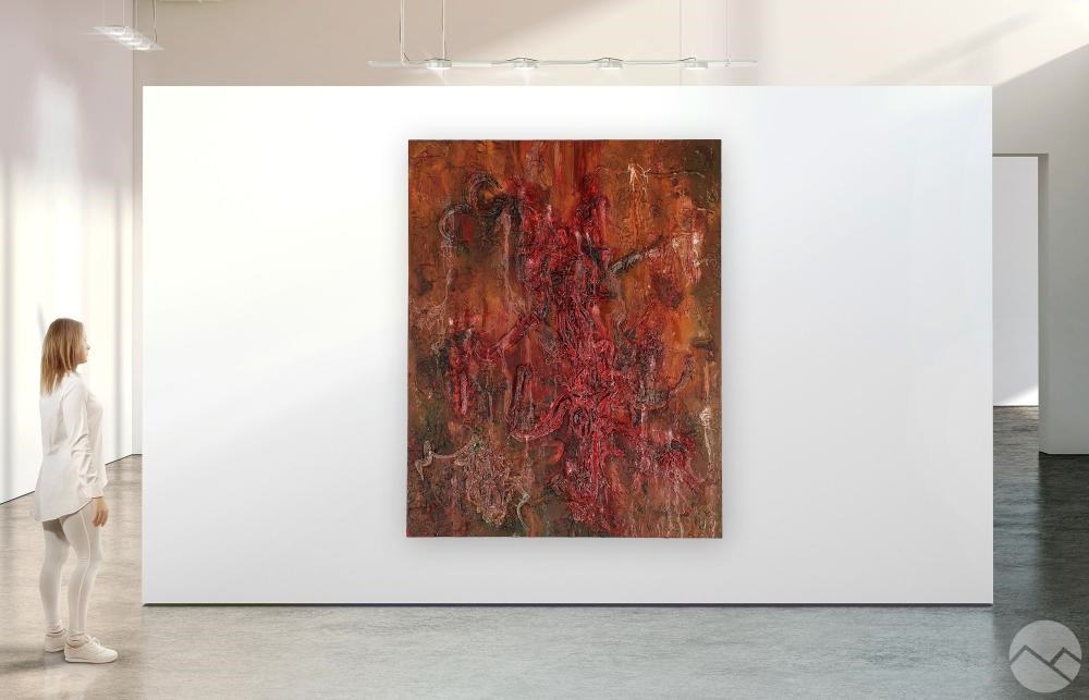 Dominik Sittig | Dominik Sittig b.1975 Untitled Impasto Painting ...