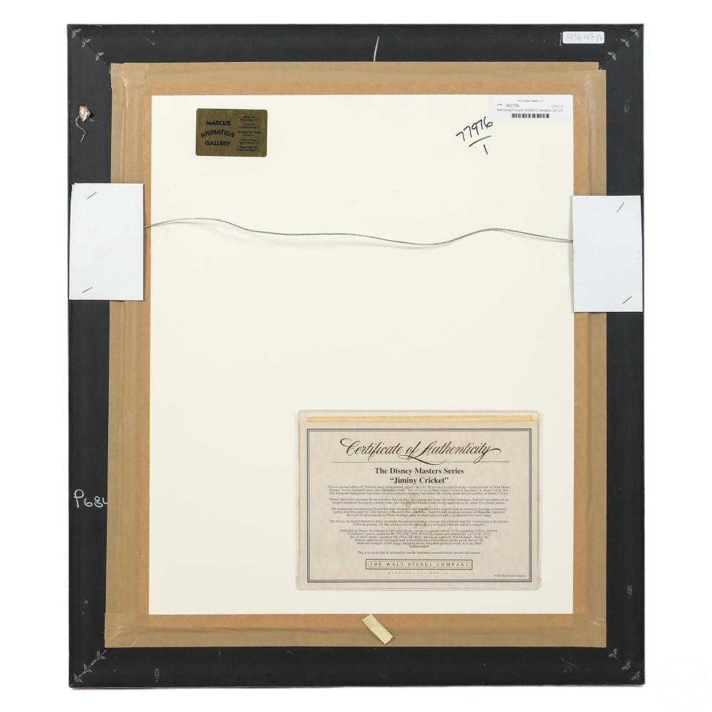 Ward Kimball | Walt Disney Pinocchio LE Animation Cel COA SIGNED (1940 ...