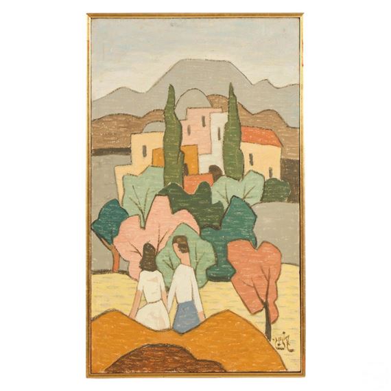 Shmuel Schlesinger | Samuel Schlesinger 1896-1986 Landscape Painting ...