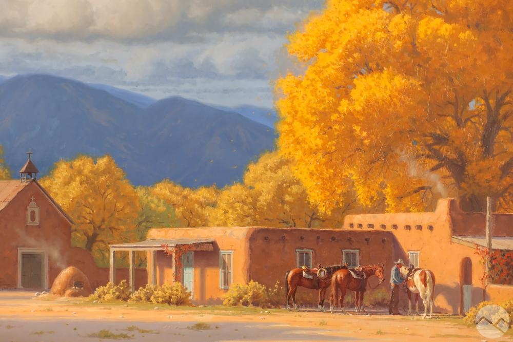 Jimmy Dyer | Jimmy Dyer b.1956 New Mexican Landscape Painting | MutualArt