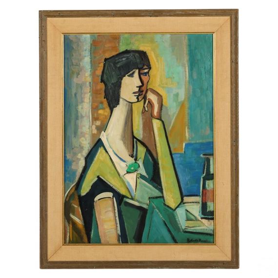 Roberto Pucci | Roberto Pucci 1902-1961 Cubist Portrait Painting ...