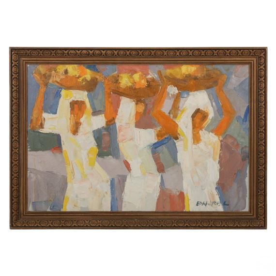 George Barrell | George Barrel 1923-2006 Abstract Figural Painting ...