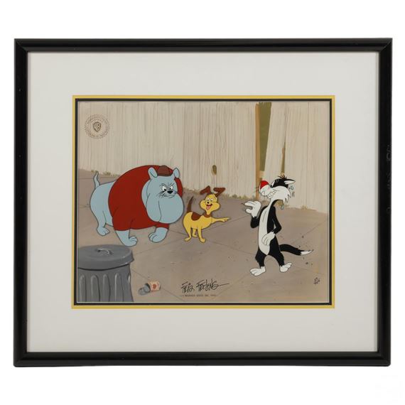 Friz Freleng | Sylvester Spike & Chester TV Animation Cel SIGNED (1992 ...