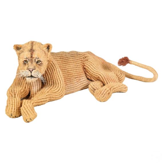 Anne Andersson | Anne Andersson Life-Size Lion Fiber Art Sculpture ...