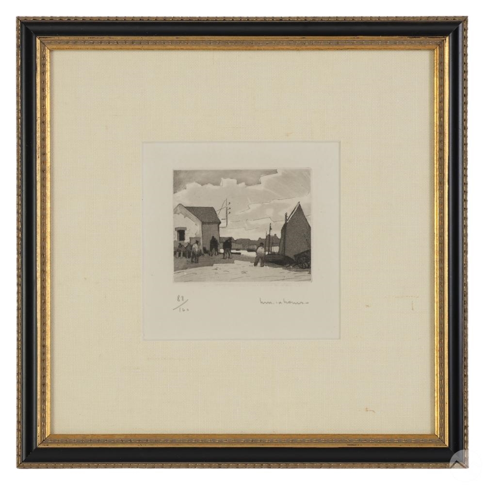 Henry Maurice Cahours | Henry Maurice Cahours Seascape Etching LOT ...