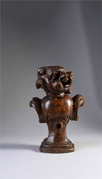Italian School, 17th Century | Bust of a grotesque figure in walnut ...