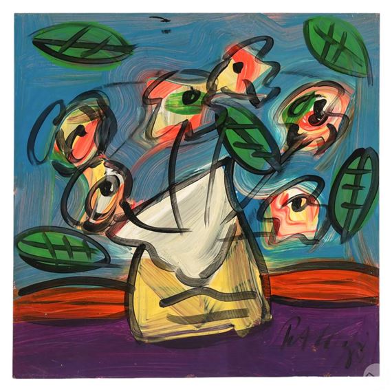 Peter Robert Keil | Peter Keil b.1942 Neo Expressionism Oil Painting ...