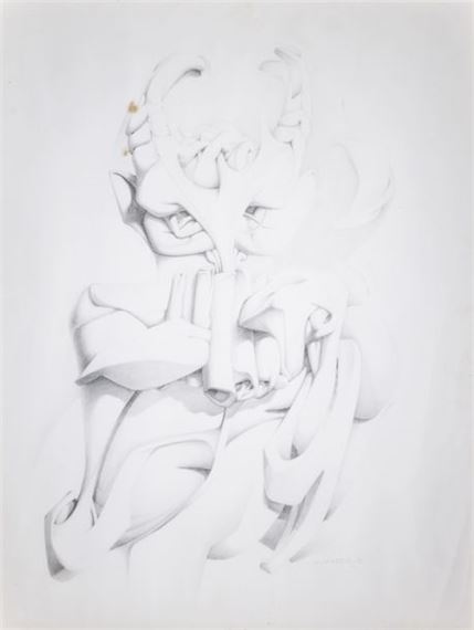 Gérard Di-Maccio | Surrealist drawing Pencil on paper Size | MutualArt