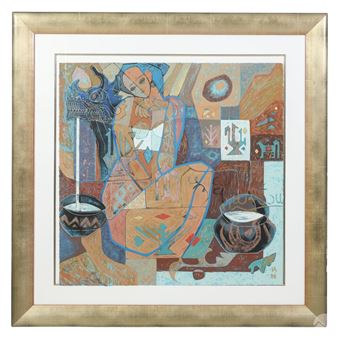 He Neng | Woman and Dragon. | MutualArt