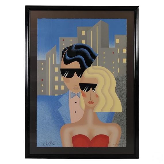 Robin Morris | Robin Morris b.1953 Stepping Out Lithograph SIGNED | MutualArt