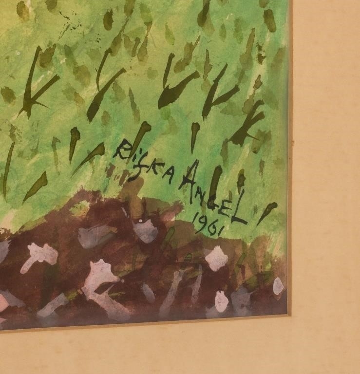 Rifka Angel | Rifka Angel Adam and Eve... Gouache on Paper (1961 ...