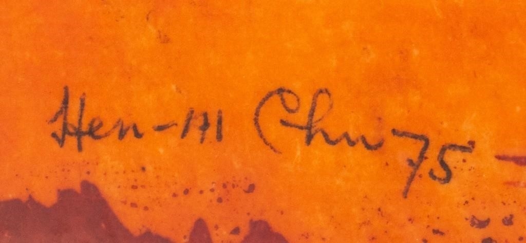 Hen-iii Chu | Hen-iii Chu Man and Bull Batik on Rice Paper, 1975 ...