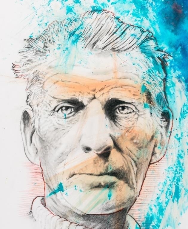 Samuel Beckett | Phil Padwe Samuel Beckett Mixed Media on Paper | MutualArt