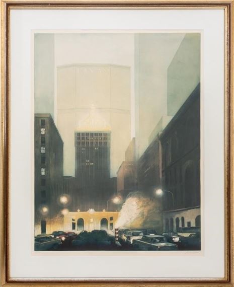 Richard Haas | Richard Haas Pan Am Building Etching in Colors | MutualArt