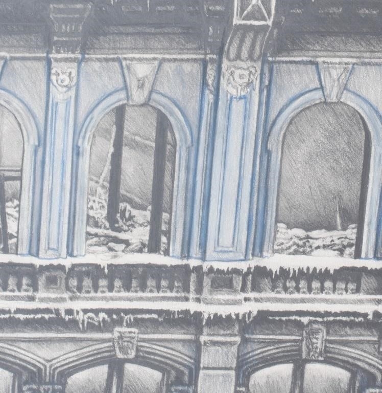 David Hendricks | David Hendricks Facade #2 Pencil on Paper, 1981 (1981 ...