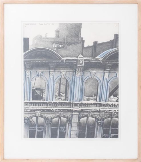 David Hendricks | David Hendricks Facade #2 Pencil on Paper, 1981 (1981 ...