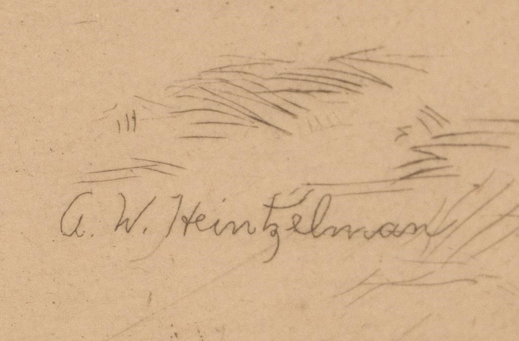 Arthur Heintzelmann | Arthur Heintzelman Market Scene Etching | MutualArt