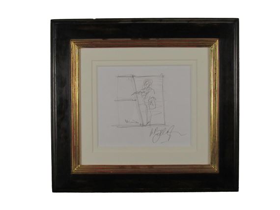 Robert Ballagh | Portrait of Louis le Brocquy - First Sketch | MutualArt
