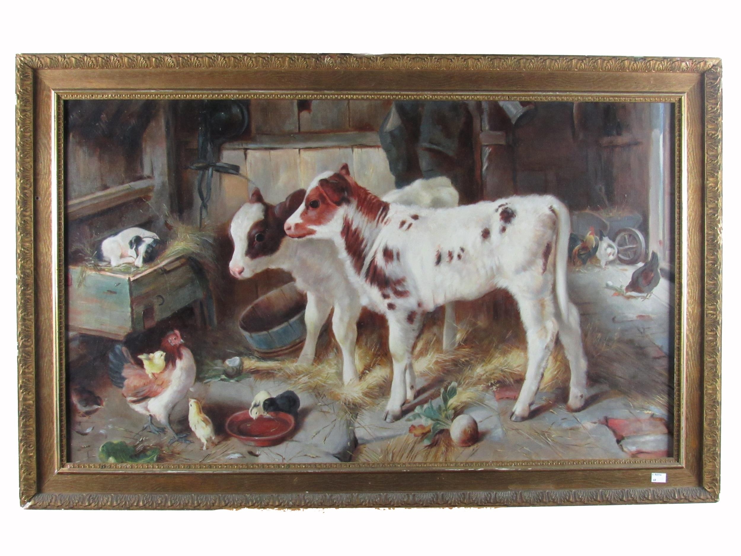 Edgar Hunt | A COCKERELL AND CHICKENS | MutualArt