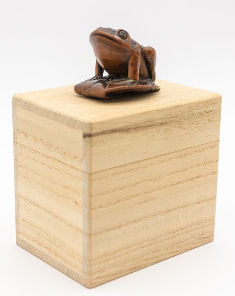 Japanese School, 19th Century | A 19th century Japanese wooden frog ...