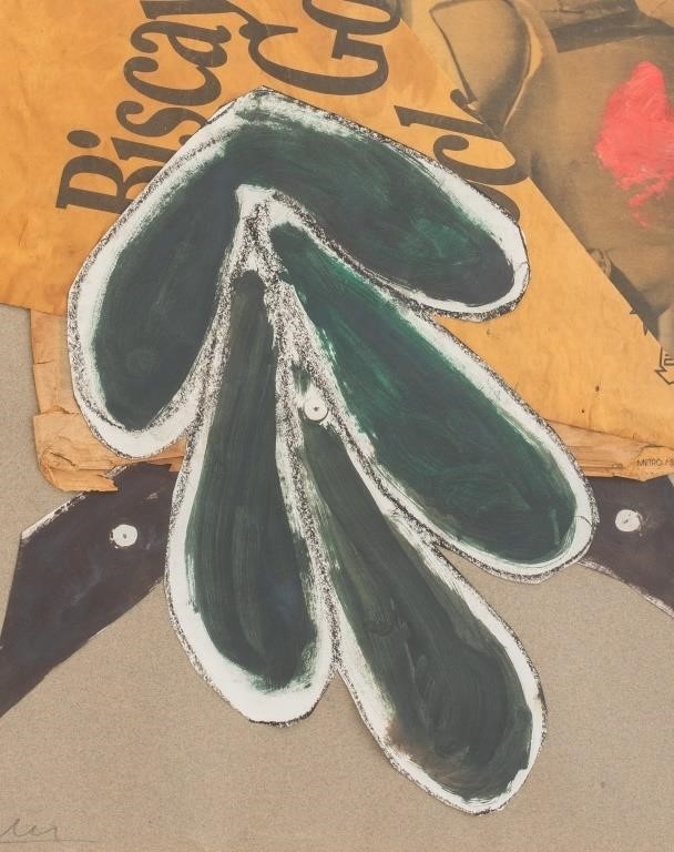 Claude Gilli | Claude Gilli Mixed Media Collage, 1990 | MutualArt