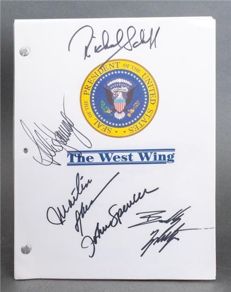 John Spencer | The West Wing Signed Reprint Script (2002) | MutualArt