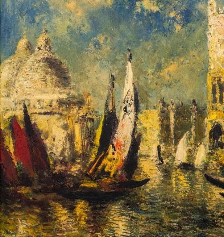 Ludolfs Liberts | After Ludolfs Liberts View of Venice Oil on Canvas ...