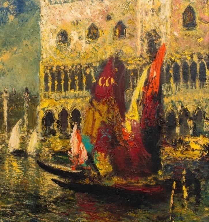 Ludolfs Liberts | After Ludolfs Liberts View of Venice Oil on Canvas ...