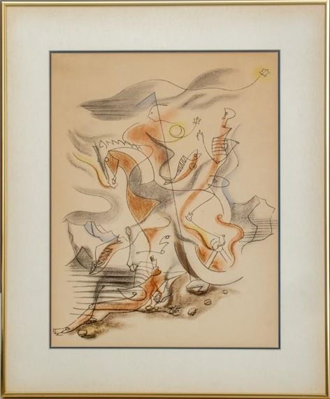André Masson | Andre Masson Untitled Lithograph in Colors | MutualArt