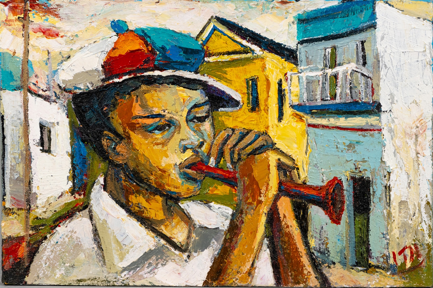 Itai Vangani | boy with instrument | MutualArt