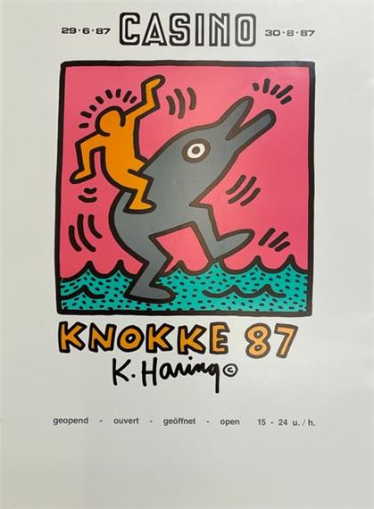 Keith Haring | Poster with letter (1987) | MutualArt