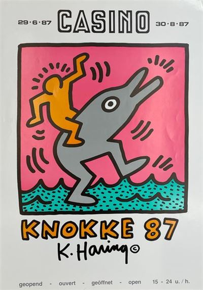 Keith Haring | Poster with letter (1987) | MutualArt