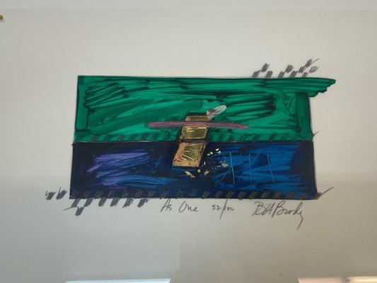 Barbara Brody | Two Barbara Brody Mixed-Media Abstracts | MutualArt