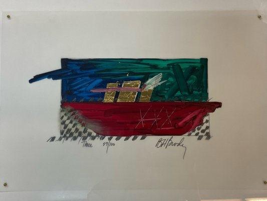 Barbara Brody | Two Barbara Brody Mixed-Media Abstracts | MutualArt