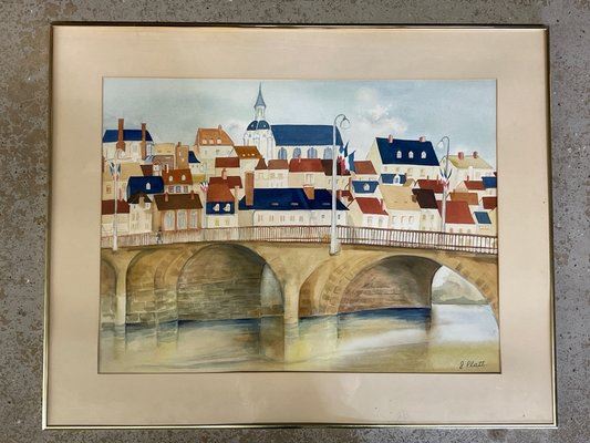 Peter Platt | Peter J.Platt. Watercolor/Paper: Scenic Bridge | MutualArt