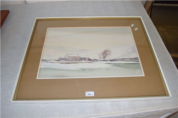 Jason Partner | Winter at Black Coombe Farm Yorkshire | MutualArt