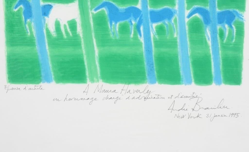Andre Brasilier | ANDRE BRASILIER ARTIST PROOF LITHOGRAPH (1995 ...